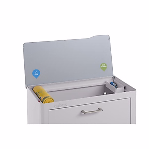 DON HIERRO - Cubek | Trash Can with Recycling Bin Combo | 20 Gallon Trash Bin | Multi Composting Bin Indoor Compost | Modern Trash Can for Home, Kitchen, Office Color Coded Bins Made in Spain