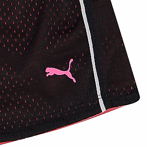 PUMA Girls' Big Active Short, Black, Small