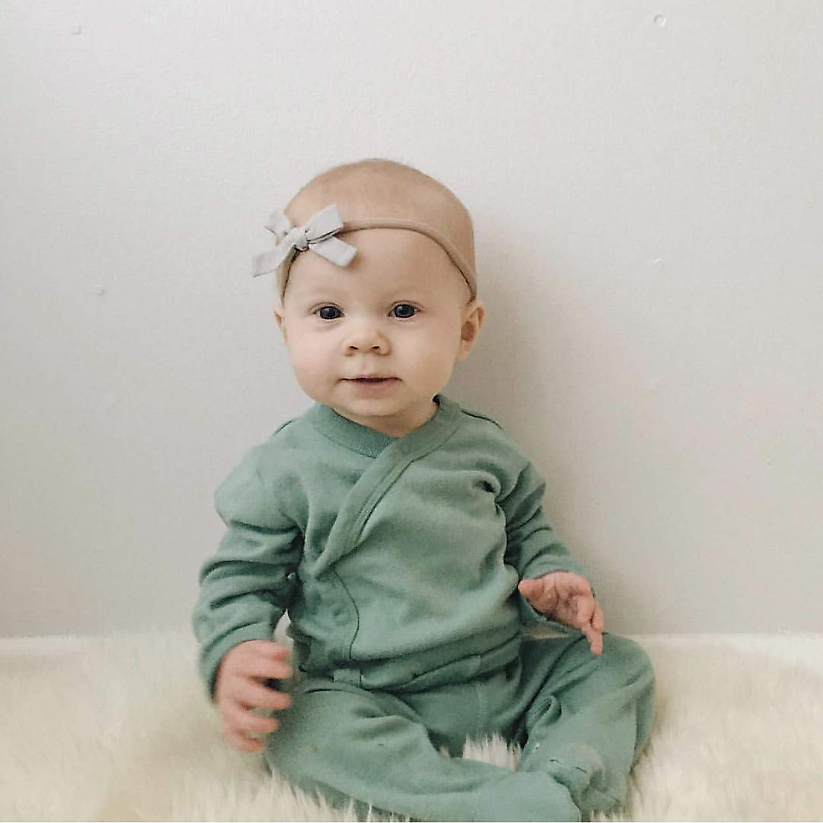 Babysoy Modern Footie Pants (3-6 Months, Indigo)