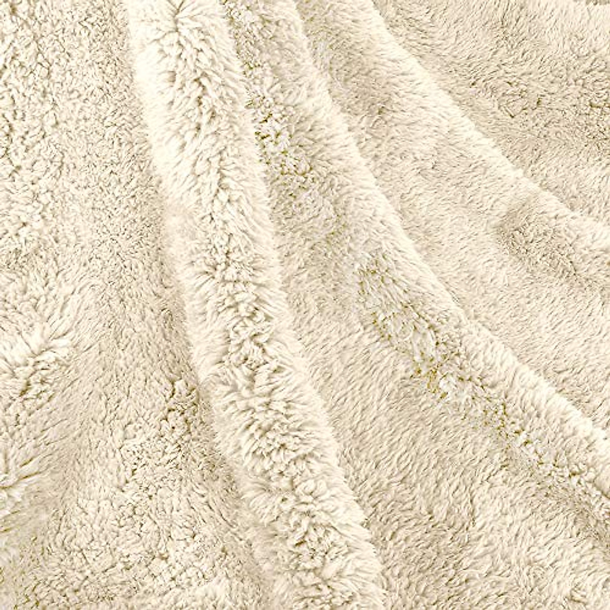 PetAmi Fluffy Waterproof Dog Blanket for Small Medium Dogs, Soft Warm Pet Sherpa Throw Pee Proof Couch Cover, Reversible Cat Puppy Bed Blanket Sofa Protector, Plush Washable Pad (Beige Cream, 29x40)
