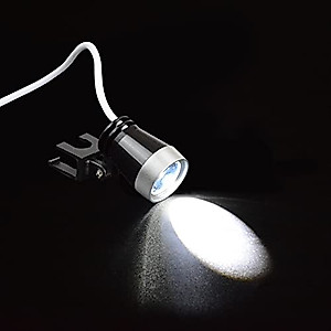 SuperElight 3.5X 420mm Working Distance Surgical Binocular Loupes Optical Glass with LED Head Light Lamp+Aluminum Box Silver