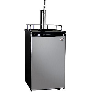 Kegco MPK199SS-G Guinness Dispensing Kegerator with Black Cabinet and Stainless Steel Door