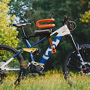 OUSEXI Child Bike Seat, Kids Bike Seat for Adult Bike,Retractable Baby Bike Seat Front Mounted, Toddler Bike Seat for Children 2~6 Years