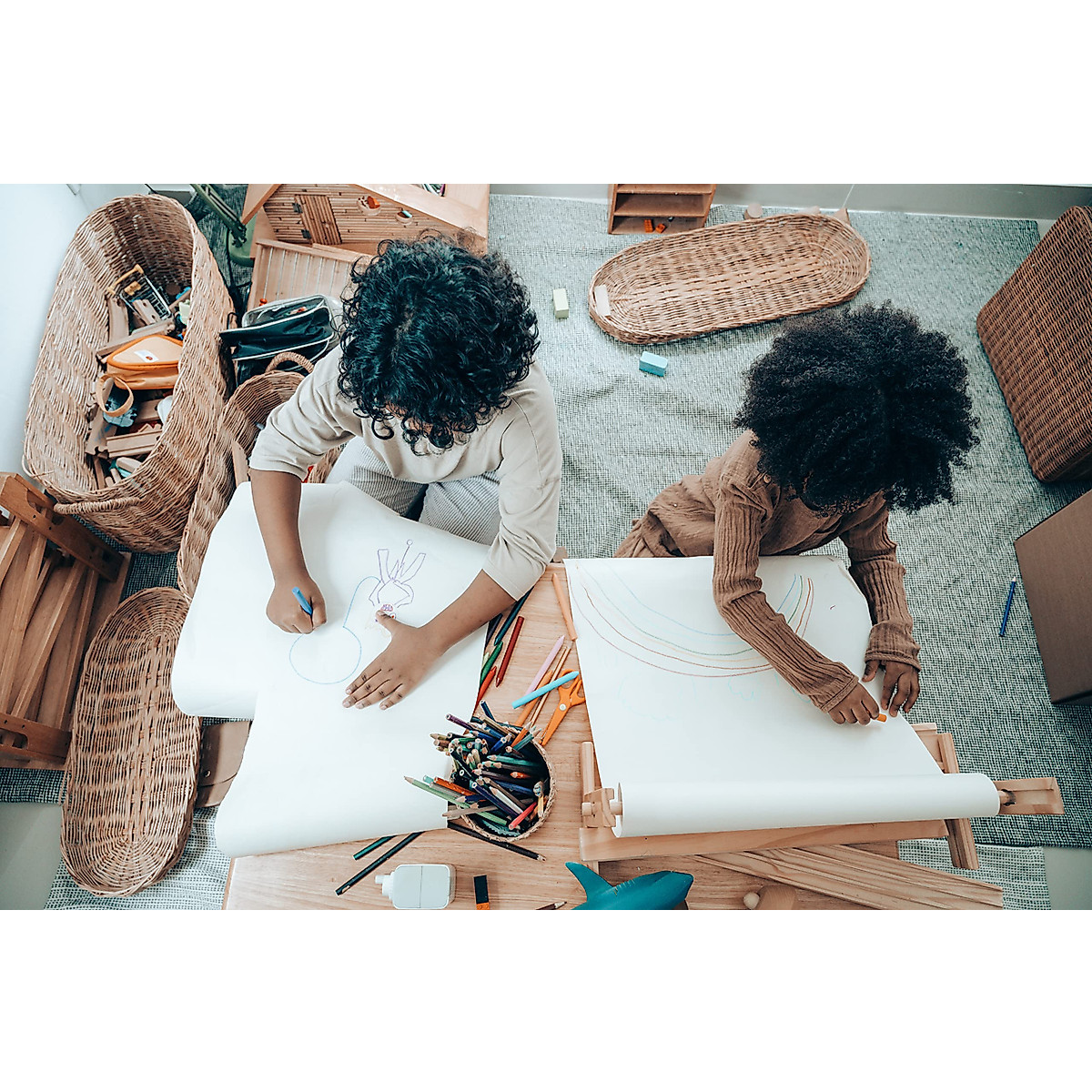 Durable Art Easel Paper Roll for Crafts, Drawing & Painting | Ideal for Kids Projects | 17.75 inches x 100 feet | by Paper Pros