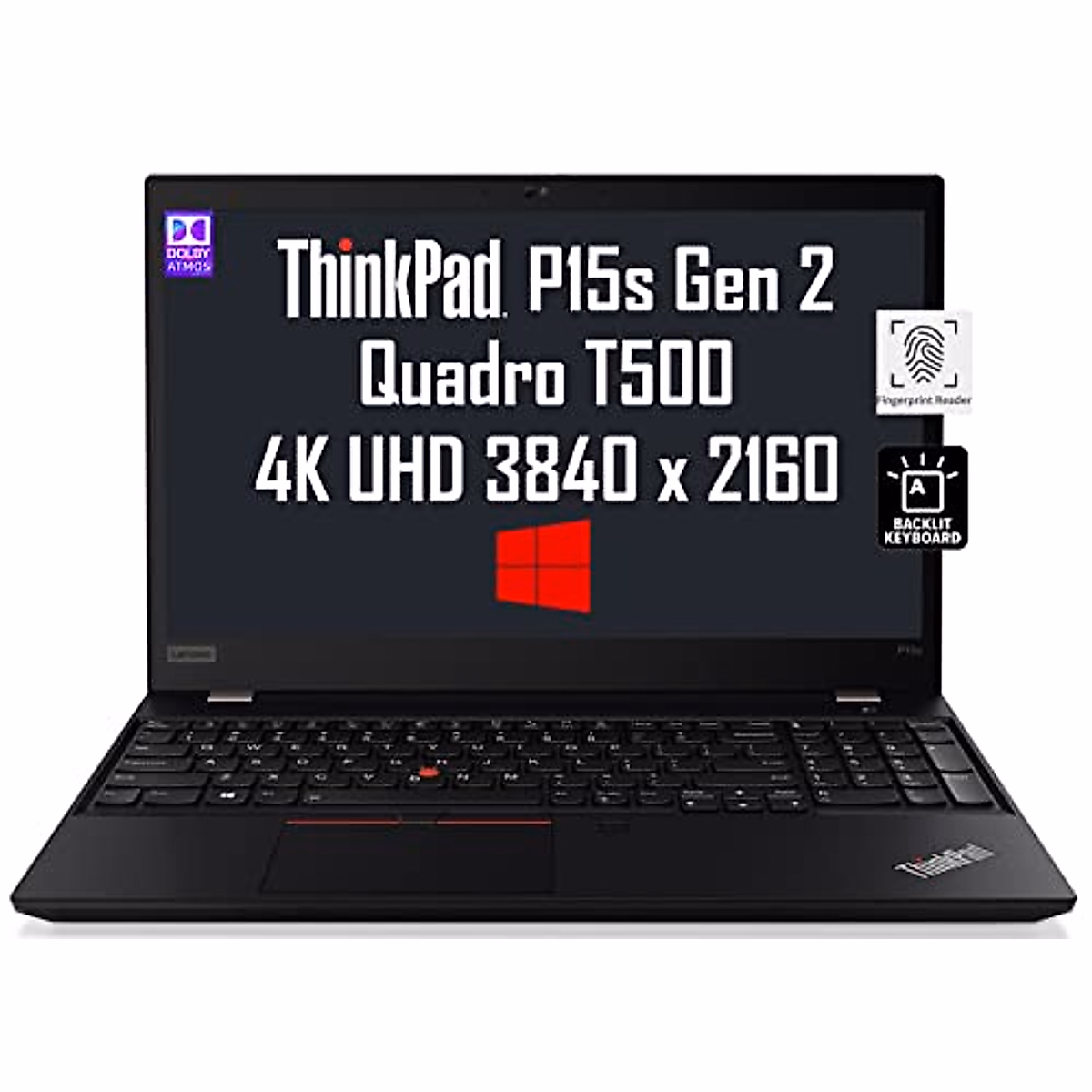 Latest ThinkPad P15s Gen 2 15.6" 4K UHD (Intel 4-Core i7-1165G7, 16GB RAM, 1TB PCIe SSD, Quadro T500 Graphics) Mobile Workstation Laptop, Backlit KB, Fingerprint, 2 x Thunderbolt 4, Windows 11 Pro