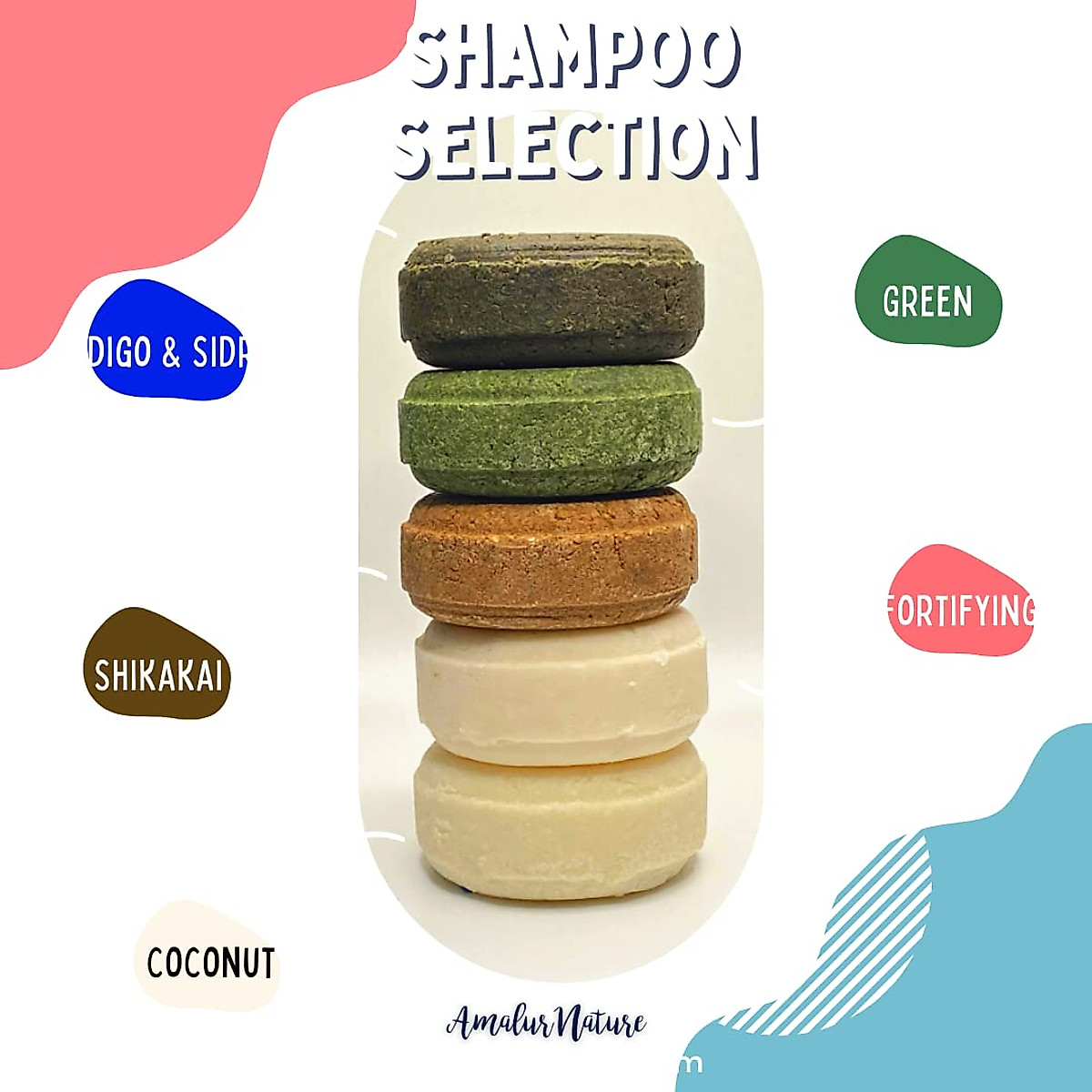 Shikakai Shampoo Bar small travel size 1.76oz, Organic, Vegan, All Natural, Sulfate Free