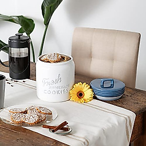 DII Kitchen Accessories Collection Ceramics, Cookie Jar, Blue