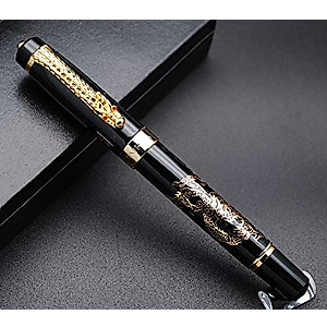 JINHAO Golden Relievo CHUAN REN Fountain Pen M Nib