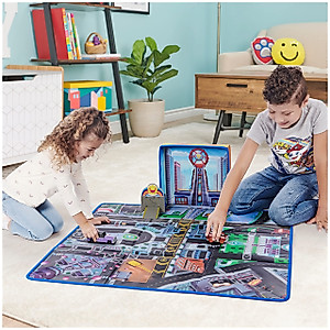 Paw Patrol, True Metal Adventure City Movie Play Mat Set with 2 Exclusive Toy Cars (Amazon Exclusive), 1:55 Scale, Kids Toys for Ages 3 and up