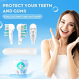 4/8/16 Pcs Electric Toothbrush Replacement Heads Sensitive Dual Clean Rotating Sets Fit for Braun Oral B Cross Action Power 4732 3733 4734 (4)