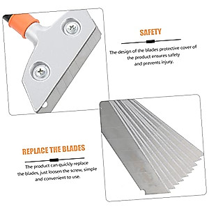 MERRYHAPY 1 Set Cleaning Blade Limpiar Cement Scraper Tool Floor Wall Scraper Floor Cleaning Shovel Paint Scraper Angle Cleaning Scrapers Erramientas Handle Tile Aluminum Alloy