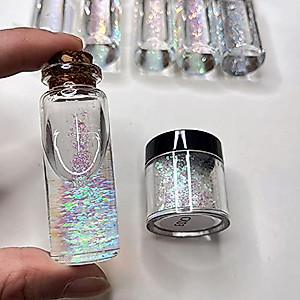 Resin Glitter Powder Sequins Flakes Holographic Fine Glitter Nail Glitter Sequins for Resin Crafts