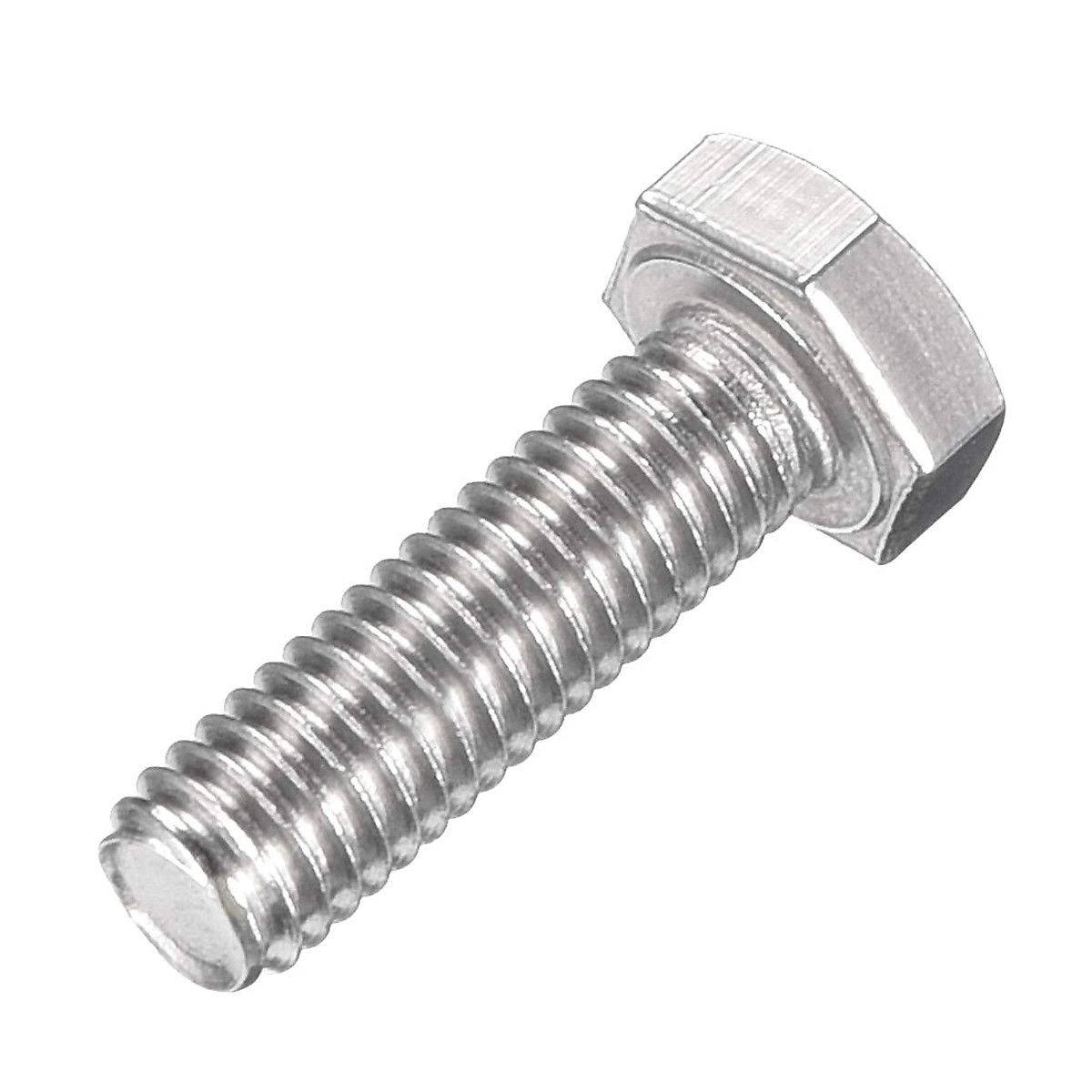 uxcell M6x20mm Hex Bolts 304 Stainless Steel Hexagon Left Hand Screw Bolt 4pcs