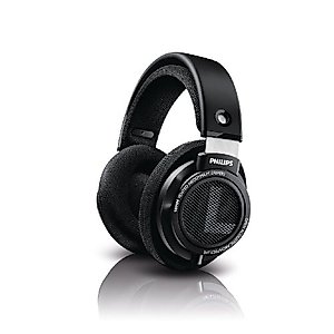 PHILIPS SHP9500 HiFi Precision Stereo Over-Ear Headphones (Black)