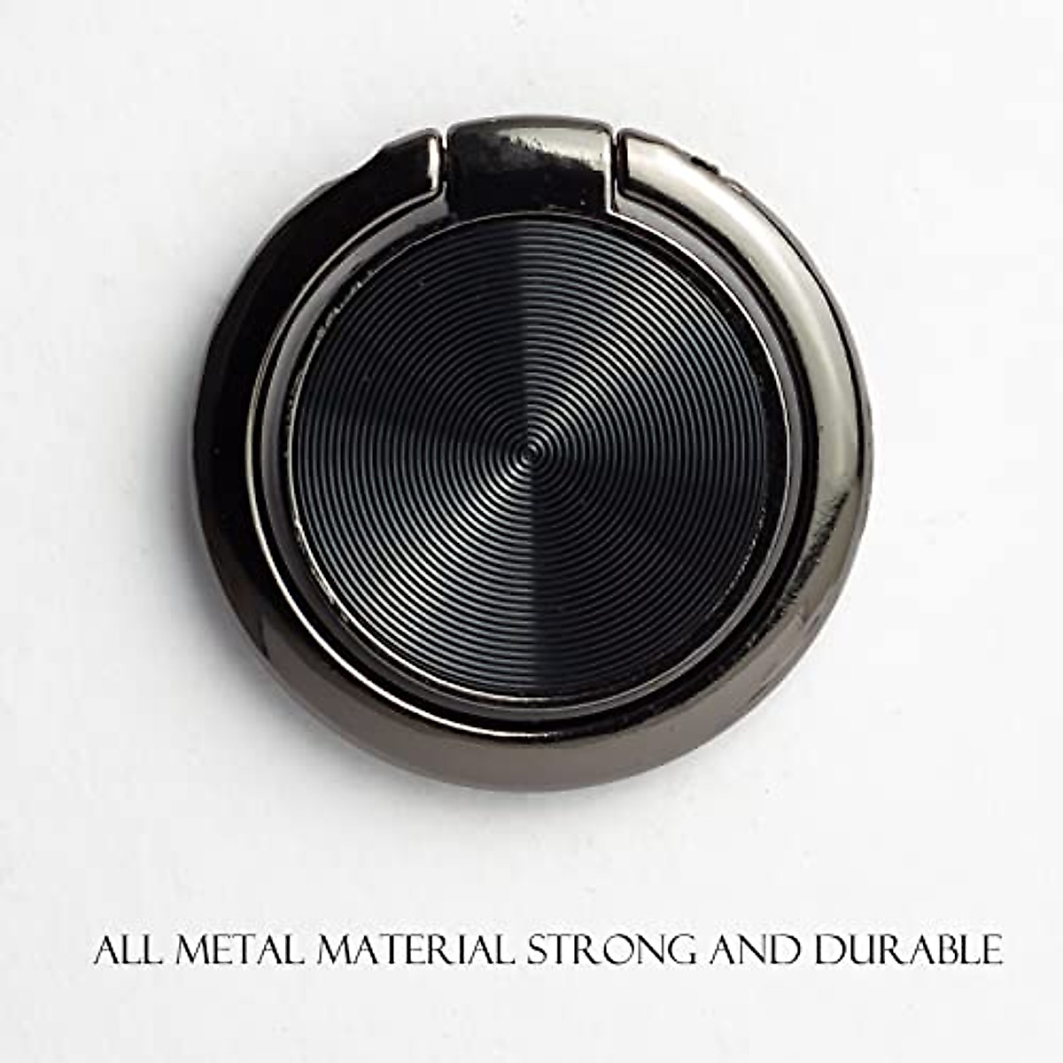 [2 Packs] CD Textures Cell Phone Ring Holder Stand, 360 Degree Rotation Finger Ring Kickstand with Polished Metal Phone Grip for Magnetic Car Mount, Smartphone Accessories