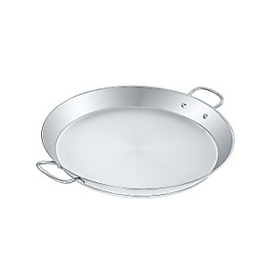 Concord Premium Stainless Steel Paella Pan with Heavy Duty Triply Bottom (16" (40 CM))
