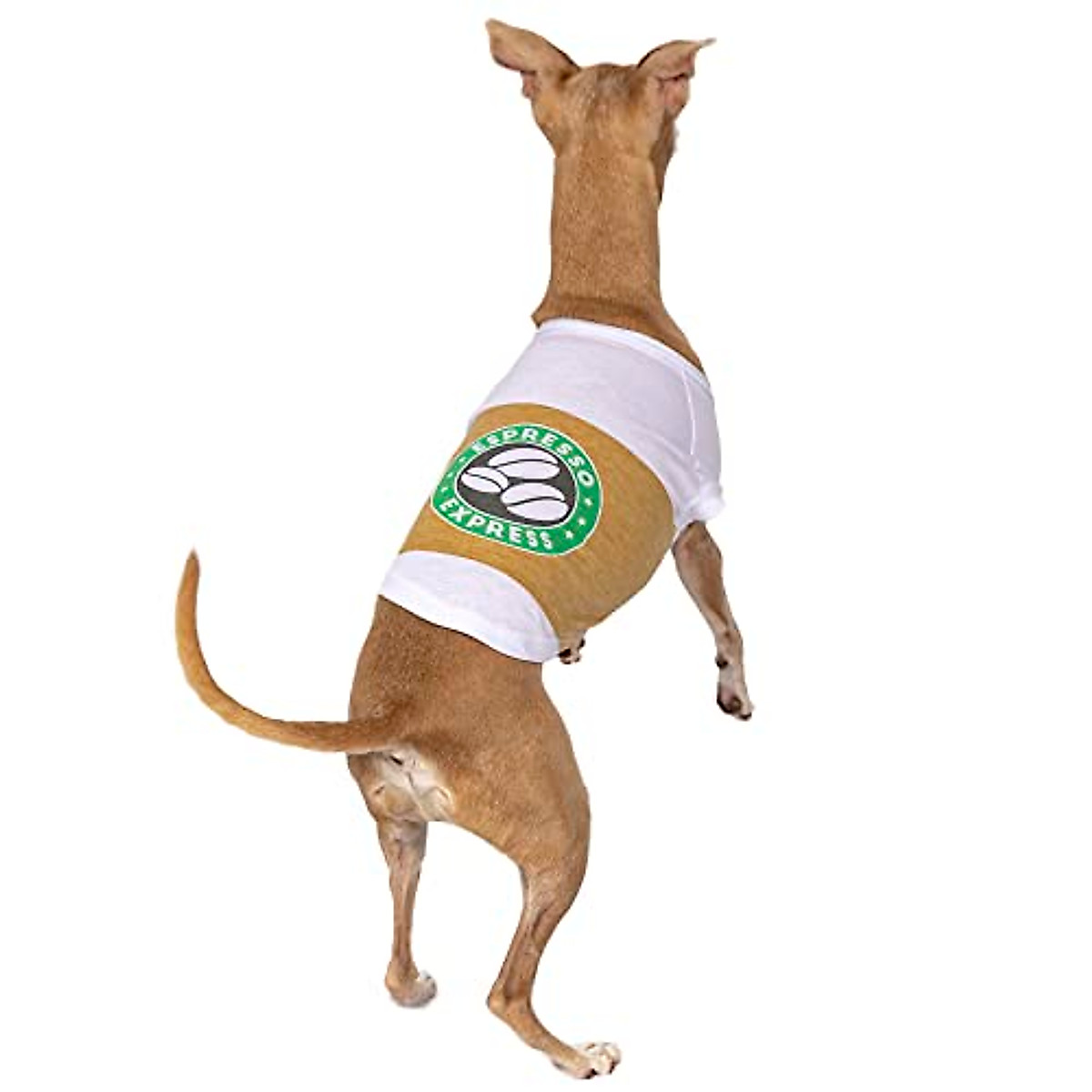 Puppuccino Dog Shirt - Cute Coffee Cup Halloween Costume for Pets (X-Large)
