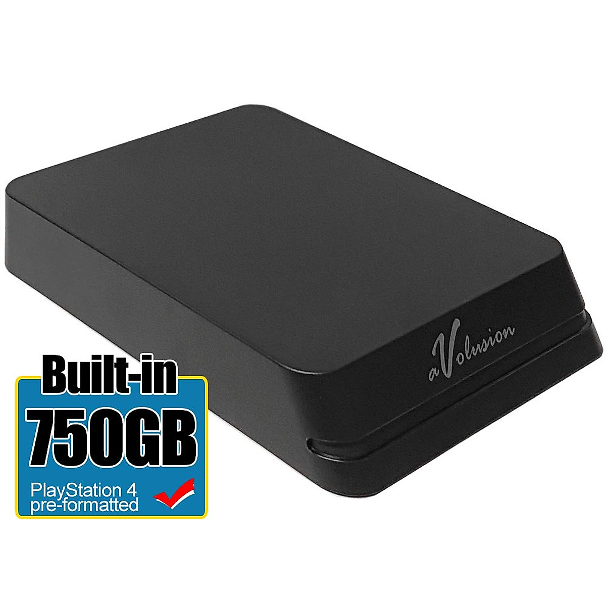 Avolusion Mini HDDGear Pro 750GB USB 3.0 Portable PS4 External Gaming Hard Drive (for PS4, Pre-Formatted)