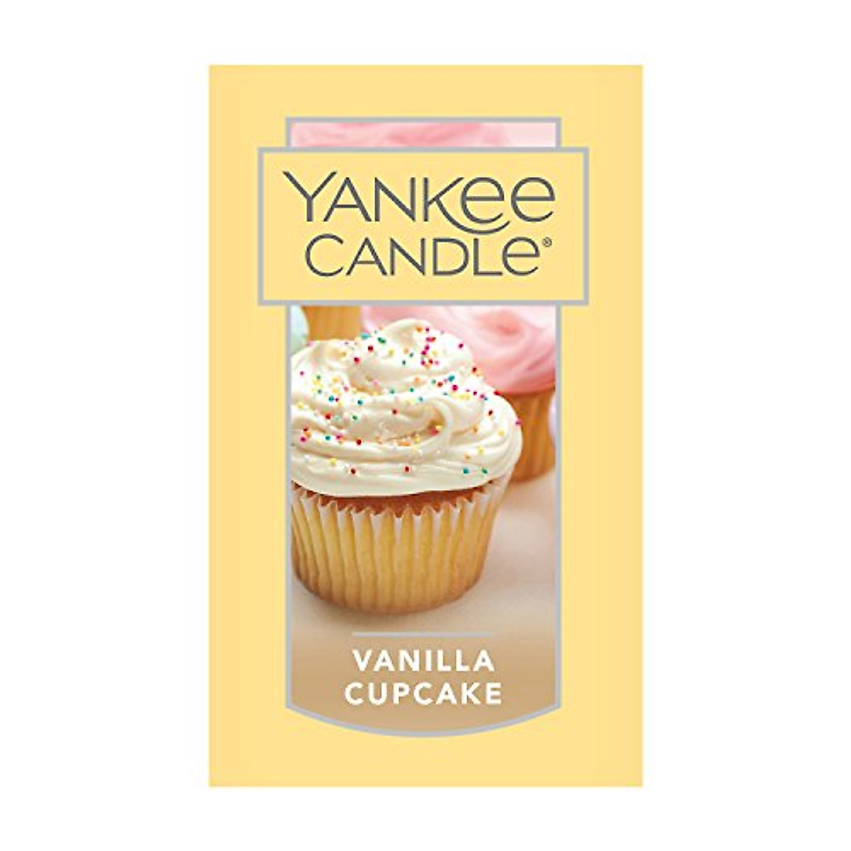 Yankee Candle Lavender Vanilla Scented, Classic 22oz Large Jar Single Wick Candle & Vanilla Cupcake Scented, Classic 22oz Large Jar Single Wick Candle