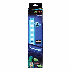 GloFish Blue LED Aquarium Light 12 Inches, Fits Framed Aquariums Up To 20 Gallons