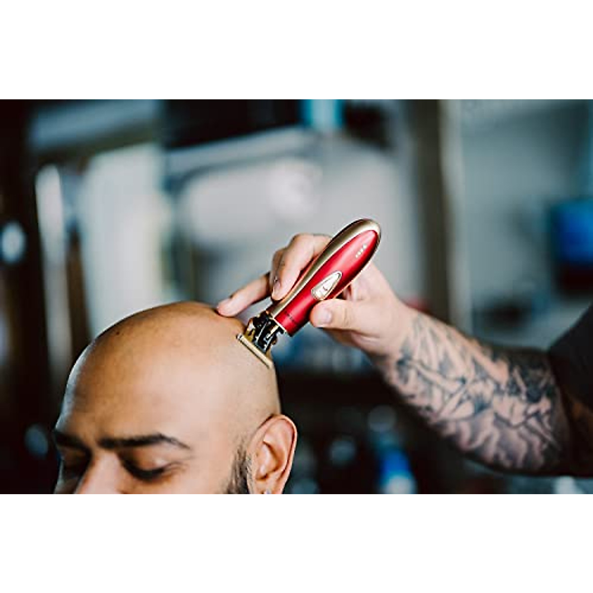 Supreme Trimmer Hair Trimmer ST5220 Beard Trimmer for Men, Professional Barber Liner Cordless Hair Clipper – Red T-Shaper Li