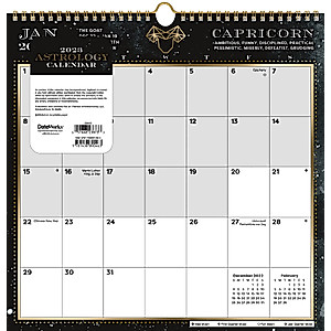 2023 Astrology Spiral Wall Calendar