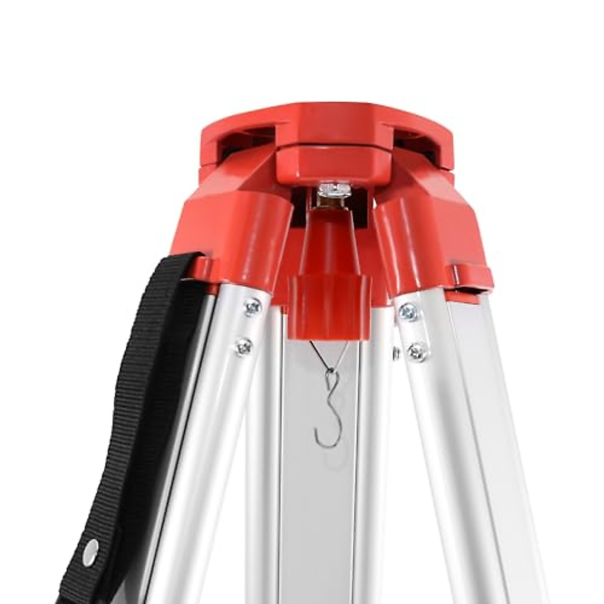 Iglobalbuy Surveying Tripod 65" Extended Height + Aluminum Grade Rod 16.4 Feet, Surveying Tripod Double-sided 5 Section Telescopic Rod Surveryor for Rotary Laser Level Transit Construction
