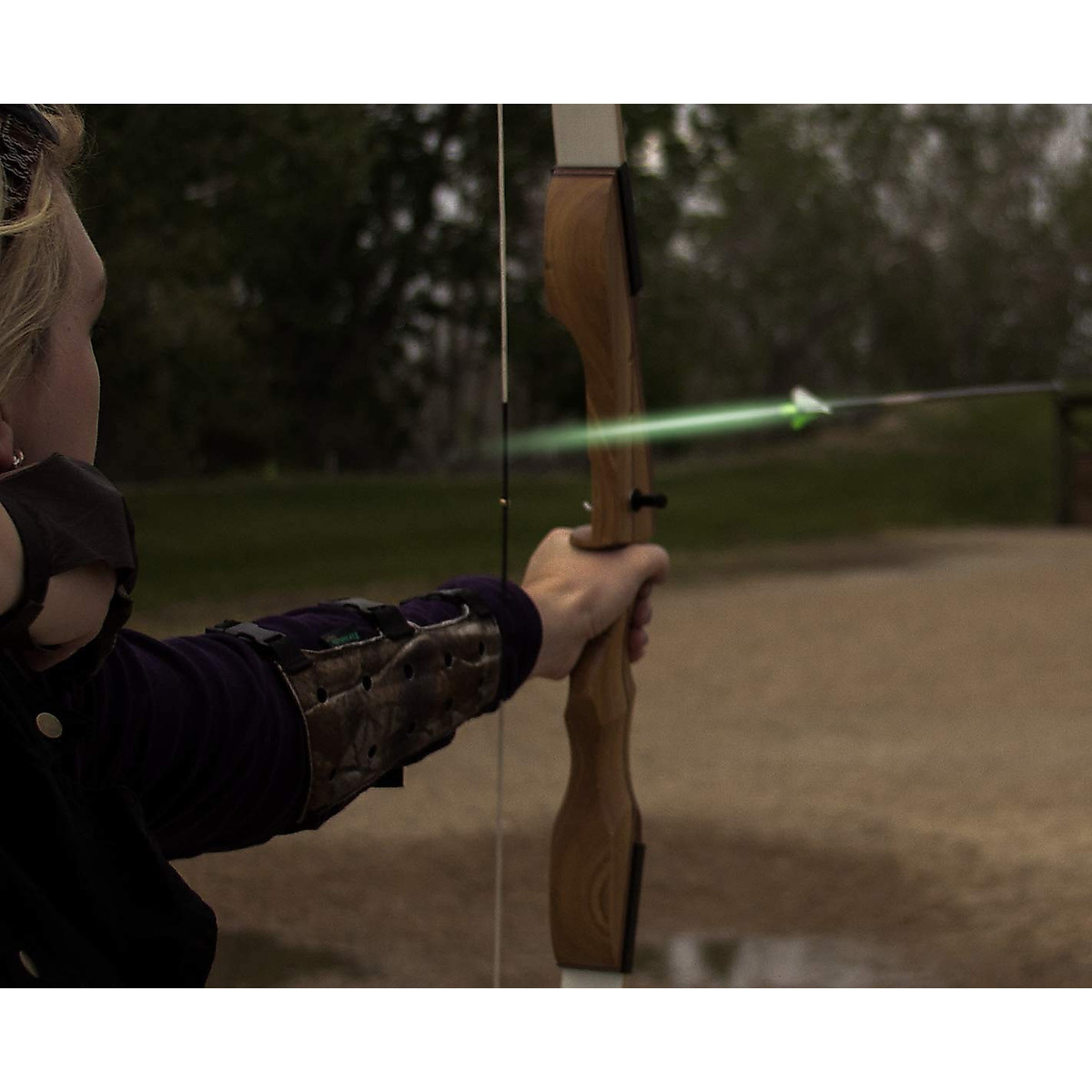 6PCS S Led Lighted Nocks for Arrows with .244"/6.2mm Inside Diameter,Screwdriver Included (Green)