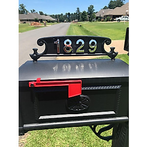 HopeWan Mailbox Numbers 2 Inch, Self-Stick Door Address Number Stickers for Office Apartment Room, Chrome Plated.