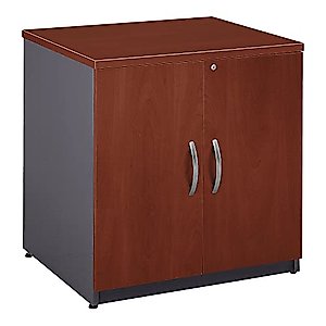 Two Door Storage Cabinet Hansen Cherry/Graphite Gray