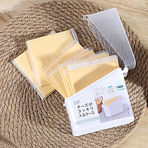 WonLiq 2 Pack - Cheese Slices Storage Containers with Hinged Lids, airtight Keeps Cheese Fresh and Delicious Cheese transparent Container for Fridge