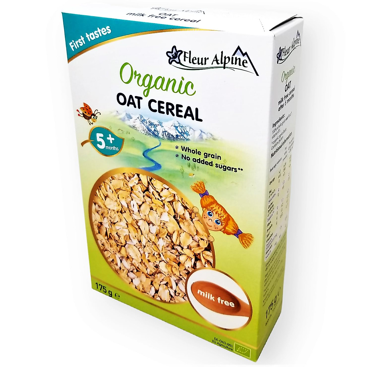 Fleur Alpine Beby Cereal for Babies from 5 months 175g from Germany (Oatmeal)