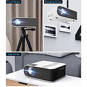 SDFGH W32 Mini Projector Full 1080p Android 10 Support 4k Decoding Video Projector Led Beamer Home Theater for Phone Cinema (Size : Mirror Version)