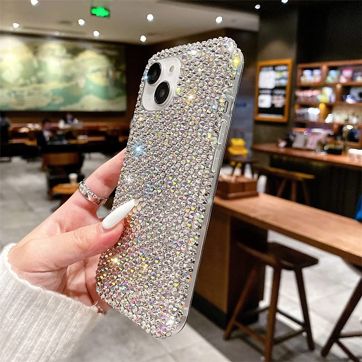 redecarie for Galaxy Note 10 Plus Case,Luxury Bling Glitter Diamond Shiny Sparkle Crystal Rhinestone Women Girls Kids Clear Protective Phone Cover for Samsung Galaxy Note 10 Plus
