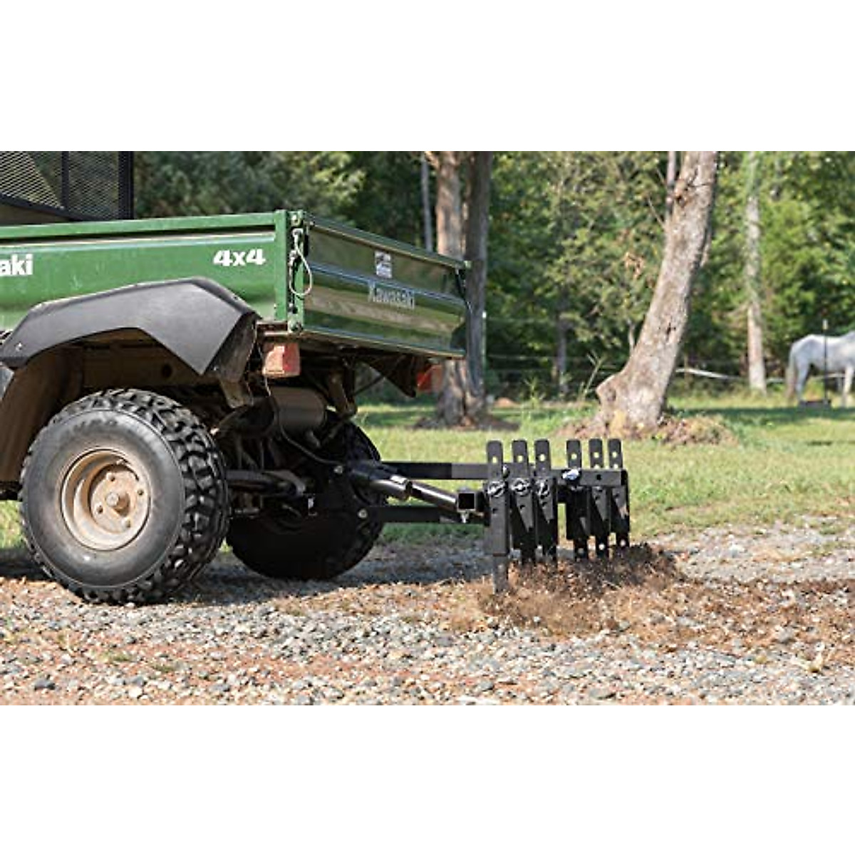 Black Boar ATV/UTV Plow Implement, Breaks Up Hard Ground w/6 Independently Adjustable Chisels, Use to Cultivate, Establish Food Plot, Maintain Land (66003)