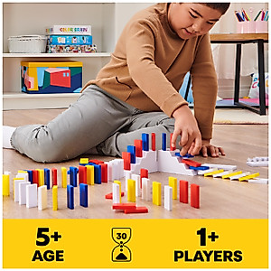 H5 Domino Creations 100-Piece Set | Kids Games for Game Night | Building Toys for Outdoor Games | Lily Hevesh Dominoes Set for Adults & Kids Ages 5+