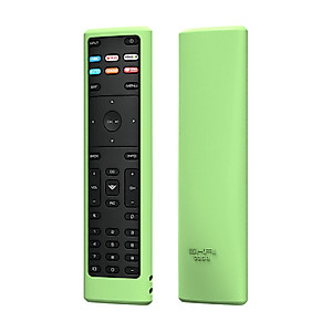 SIKAI Remote Case Compatible with Vizio XRT136 Smart TV Remote Skin-Friendly Shockproof Silicone Cover for Vizio XRT136 Remote Washable Anti-Lost with Remote Loop (Glow in Dark Green)