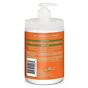 Cantu Natural Hair Conditioner Hydrating Cream 25 Ounce Pump (2 Pack)