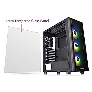 Thermaltake V250 Motherboard Sync ARGB ATX Mid-Tower Chassis with 3 120mm 5V Addressable RGB Fan + 1 Black 120mm Rear Fan Pre-Installed CA-1Q5-00M1WN-00