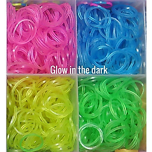 DasKid 12100+ Rubber Bands Refill Loom Set 11,000+ Loom Bands 42 Colors 600 Clips 200 Beads + 52 ABC Beads 30 Charms 10 Backpack Hooks 10 Tassels 5 Crochet Hooks 5 Hair Clips +ABC & Number Stickers