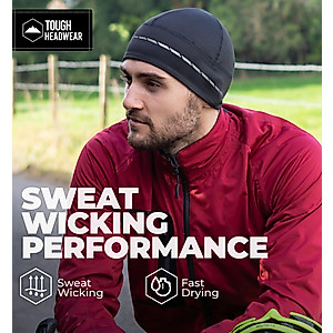 Tough Headwear Winter Skull Caps for Men, Skull Cap Football, Helmet Liner, Running Beanie, Cycling Cap, Motorcycle Skull Cap