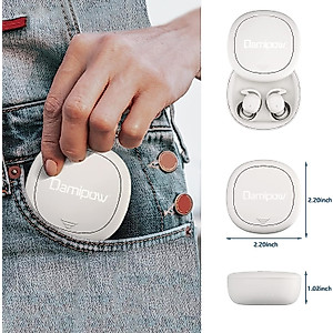 Bluetooth Sleep Earbuds, Noise Blocking Small Buds for Sleeping, Wireless Sleep Headphone Comfortable Fit, Invisible and Skin-Soft in-Ear Designed for Side Sleepers, Insomnia, Snoring, Work, Leisure