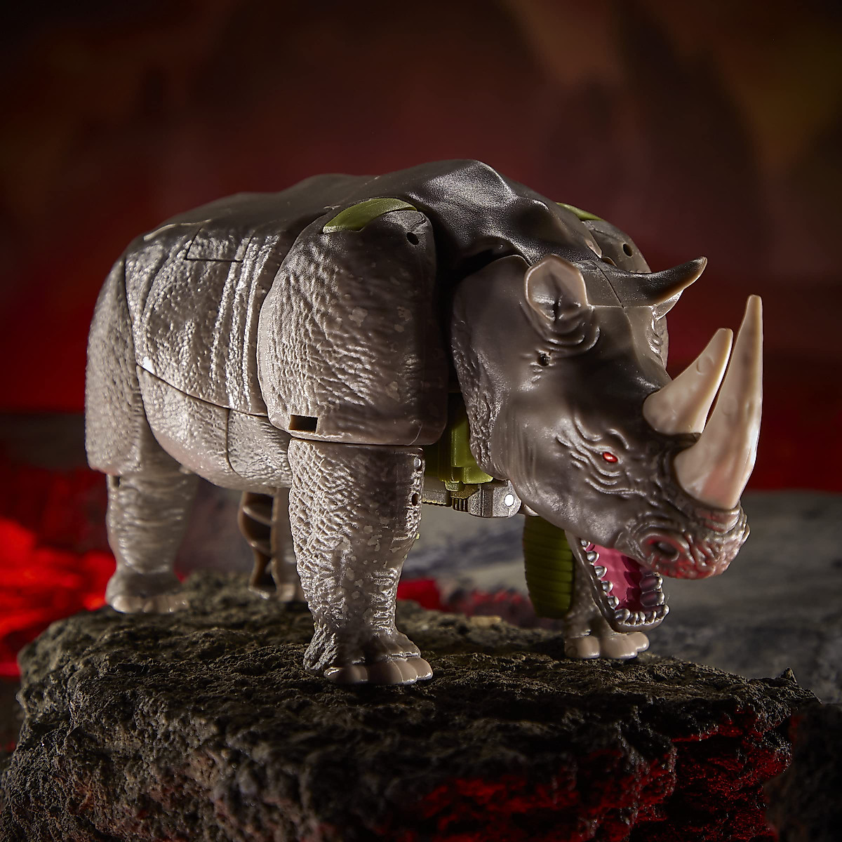 Transformers Toys Generations War for Cybertron: Kingdom Voyager WFC-K27 Rhinox Action Figure - Kids Ages 8 and Up, 7-inch