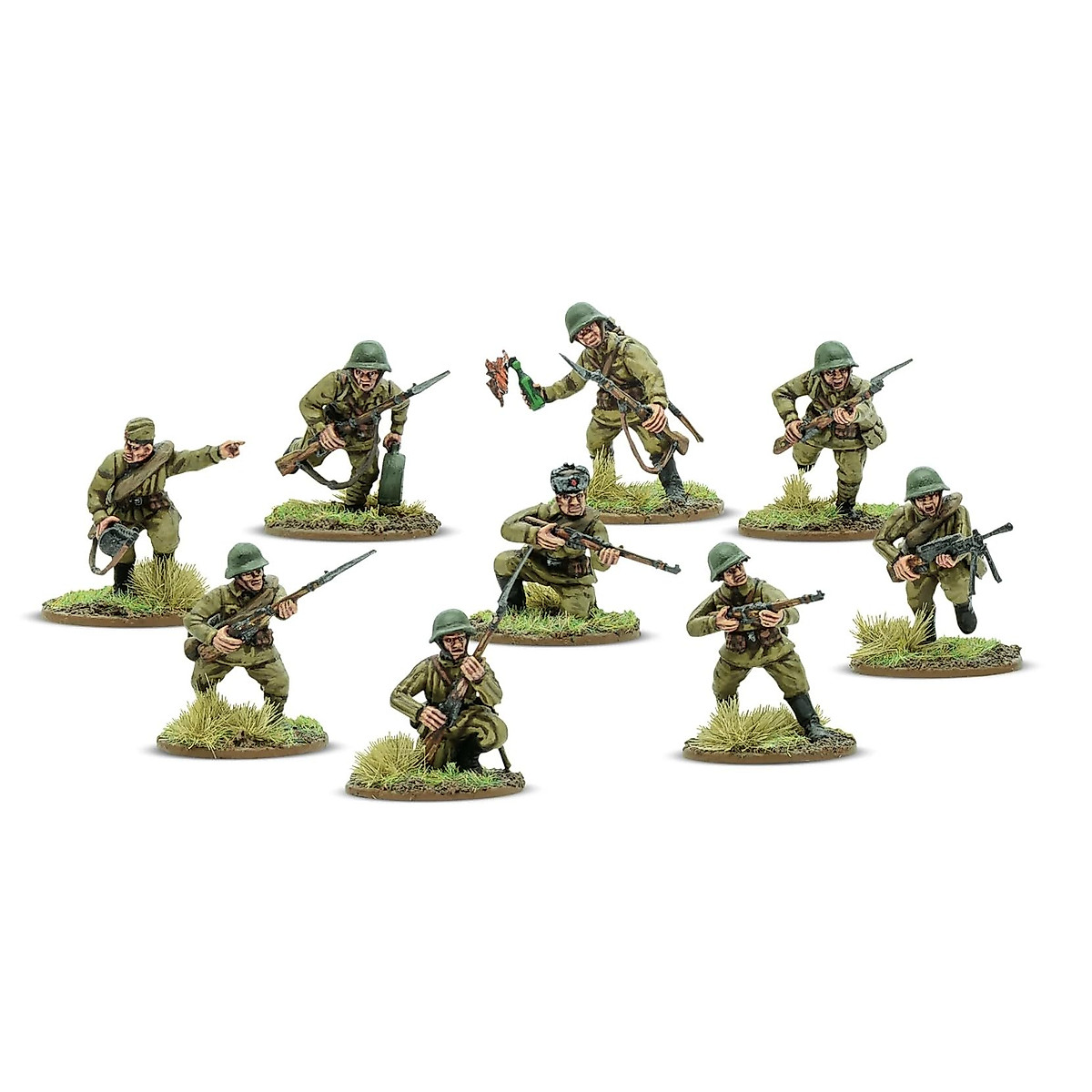 WarLord Bolt Action Soviet Army Starter Army Pack 1:56 WWII Military Wargaming Plastic Model Kit, Small