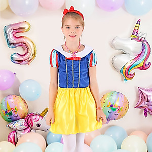 BiBiblack Girls Princess Dressup Trunk - 22PCS Pretend Play Costume Set Dressup Play Clothes for Little Girls Ages 3-6 Years