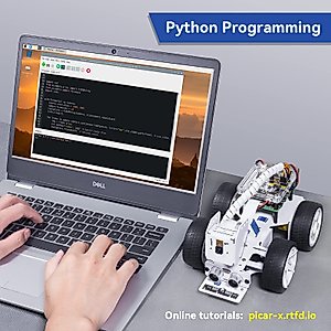 SunFounder Smart Video Robot Car Kit for Raspberry Pi, Python/Blockly (Like Scratch), Web Control, Line Tracking, for Raspberry Pi Robot Kits for Teens and Adults (Raspberry Pi NOT Included)
