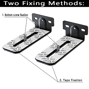 Agandax Soundbar Wall Mount Bracket Universal Soundbar Mount Shelf Depth Adjustable for Bose, Samsung, Vizio, LG, Dolby Atmos Soundbars (Black: V01)