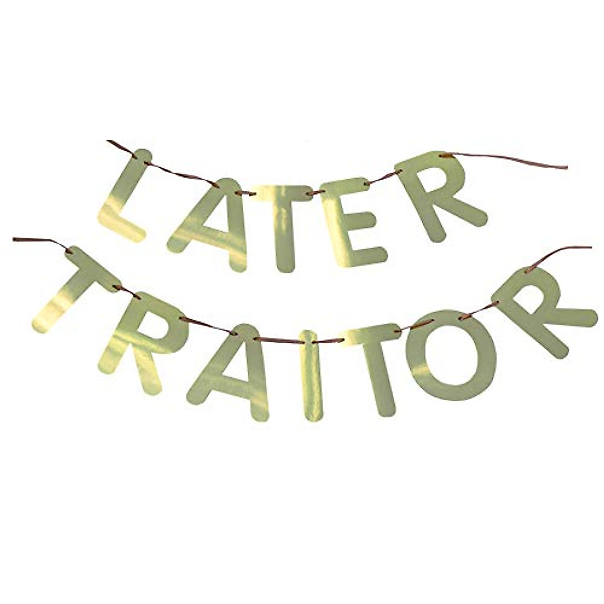 ROFLmart Funny Later Traitor Banner Going Away Last Day Office Party Decoration