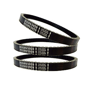 BLACKHORSE-RACING 3pcs 30 Series Go Kart Drive Belt Replaces Manco 5959 / Comet 203589