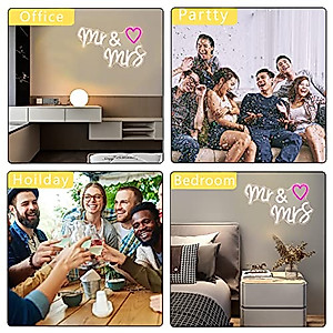 Yeeficent Neon Sign for Wall Decor, Will You Marry Me for Proposal Wedding Decorations, 23 Inches Large Dimmable Neon Light, Custom Neon Signs for Bedroom, Personalized Light Up LED Sign (Warm White-ms $mrs)